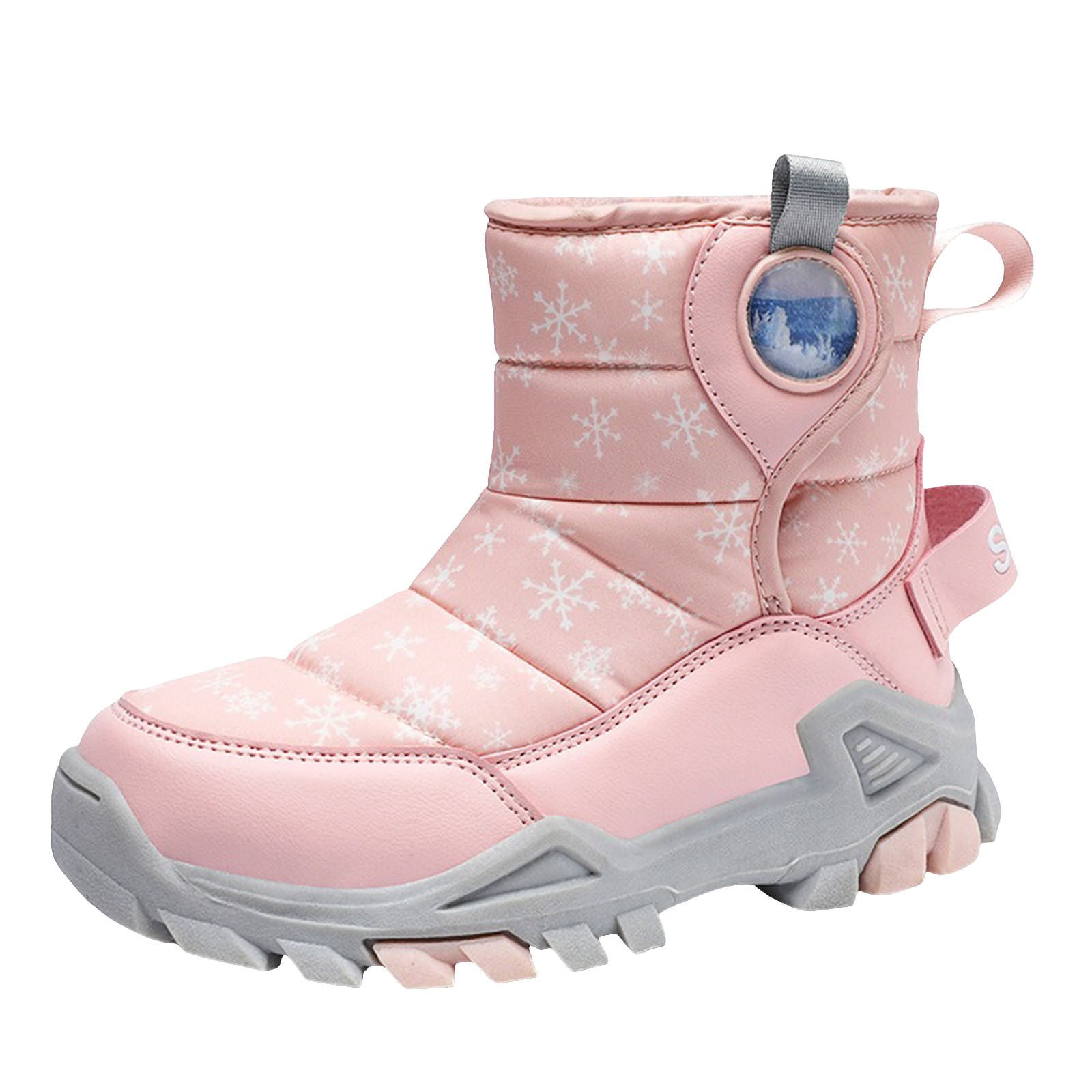 Ramiter Kid's Girls Cold Weather Snow Boots (Toddler/Little Kid) Pink,2 ...