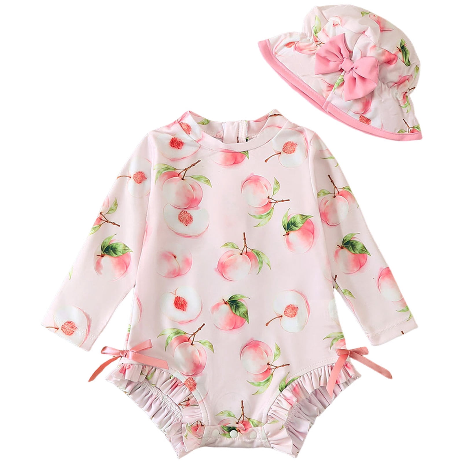 Ramiter Kids Bathing Suits Girls Girls One-Piece Swimsuit Baby Long ...