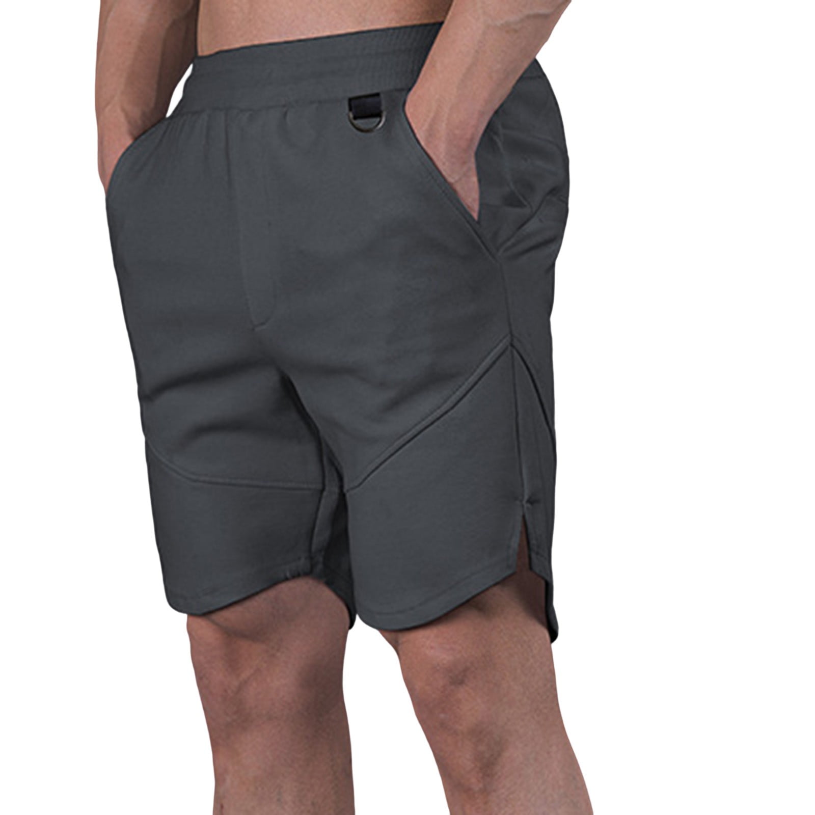 Ramiter Men'S Shorts Men's Casual Cotton Linen Shorts - Elastic Waist ...