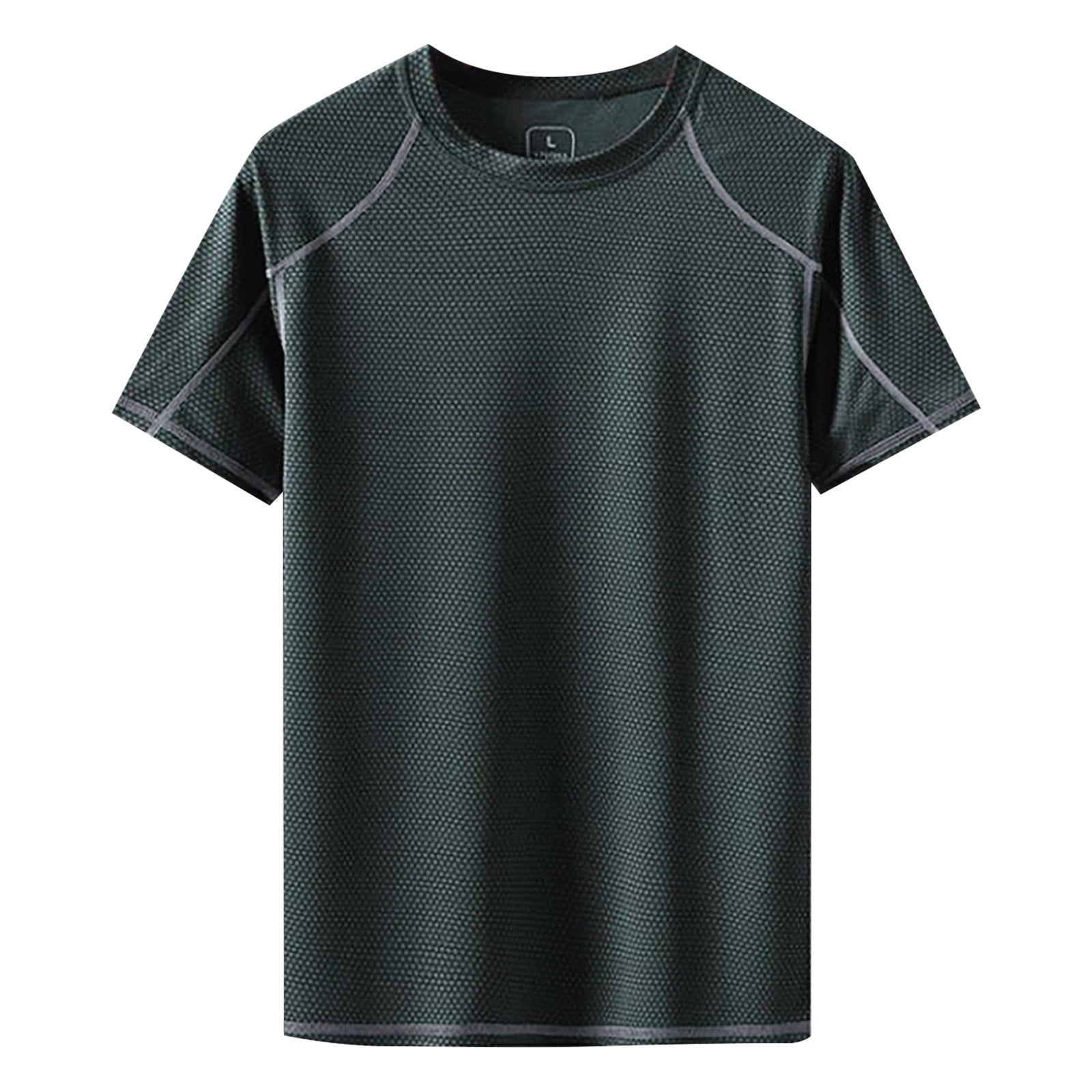 Ramiter Mens T Shirts Casual Men's Print Round Neck Short Sleeve Mesh ...