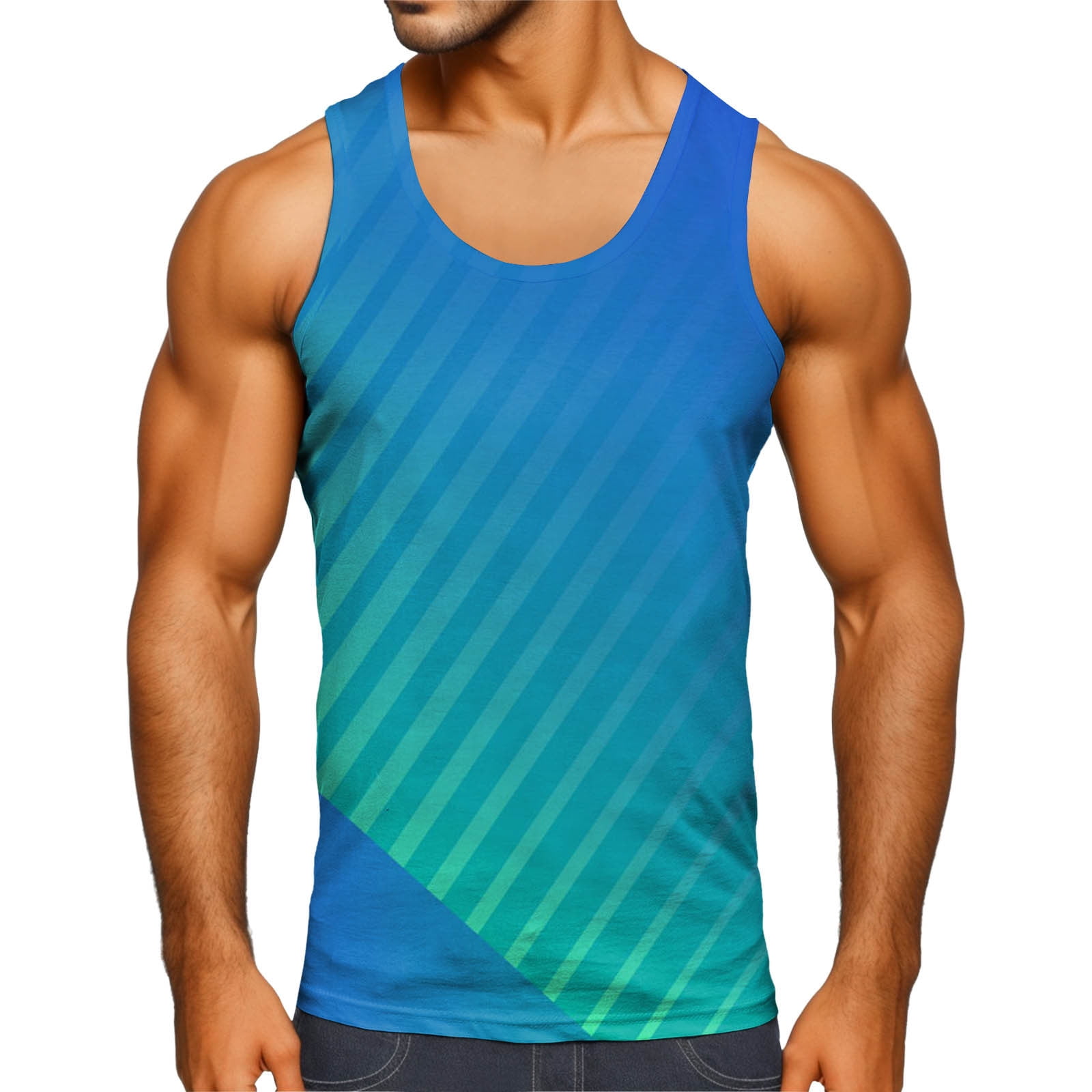 Ramiter Muscle Tanks for Men Men's Stretch Cool Dry Muscle Tank Tops ...