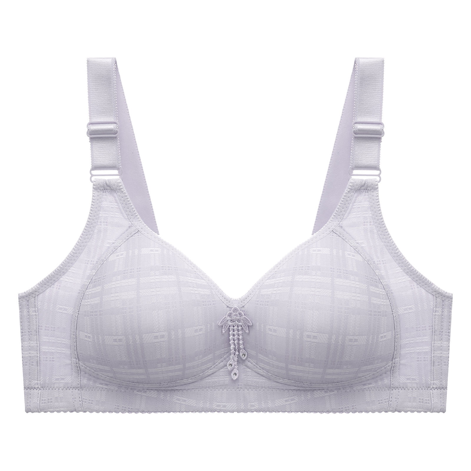 Ramiter Plus Size Lingerie Plus Size Minimizer Unlined Wireless Bra ...