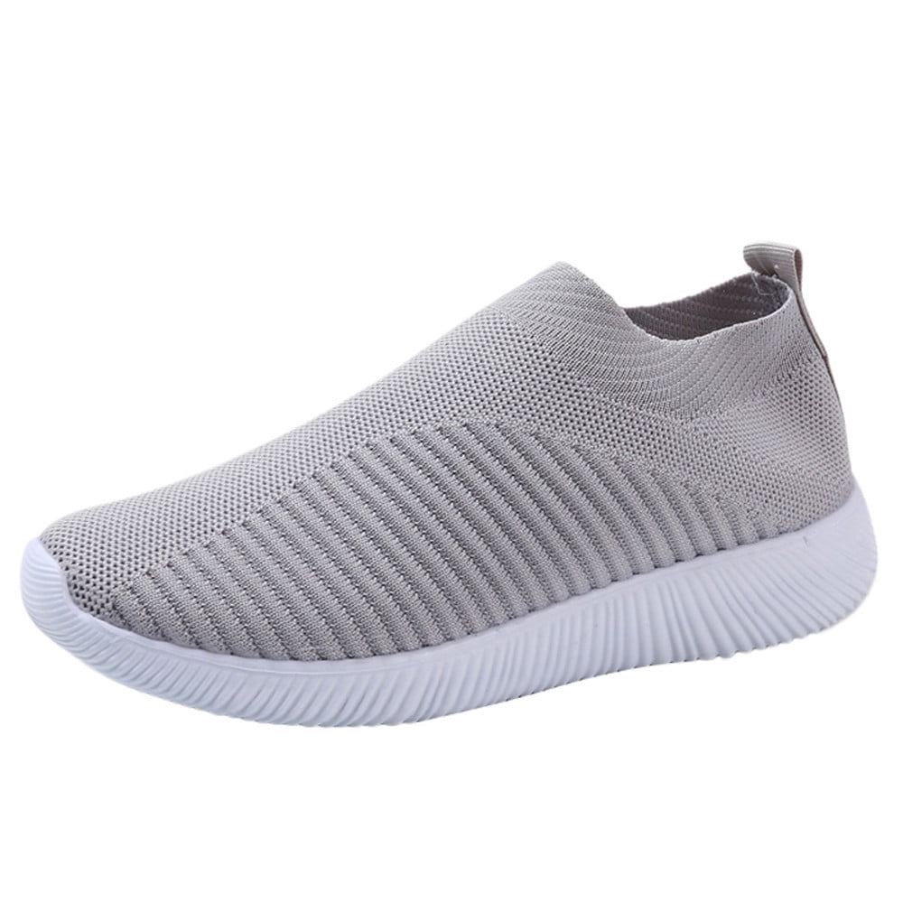 Ramiter Running Shoes Womens Slip On Breathe Mesh Walking Shoes Women ...