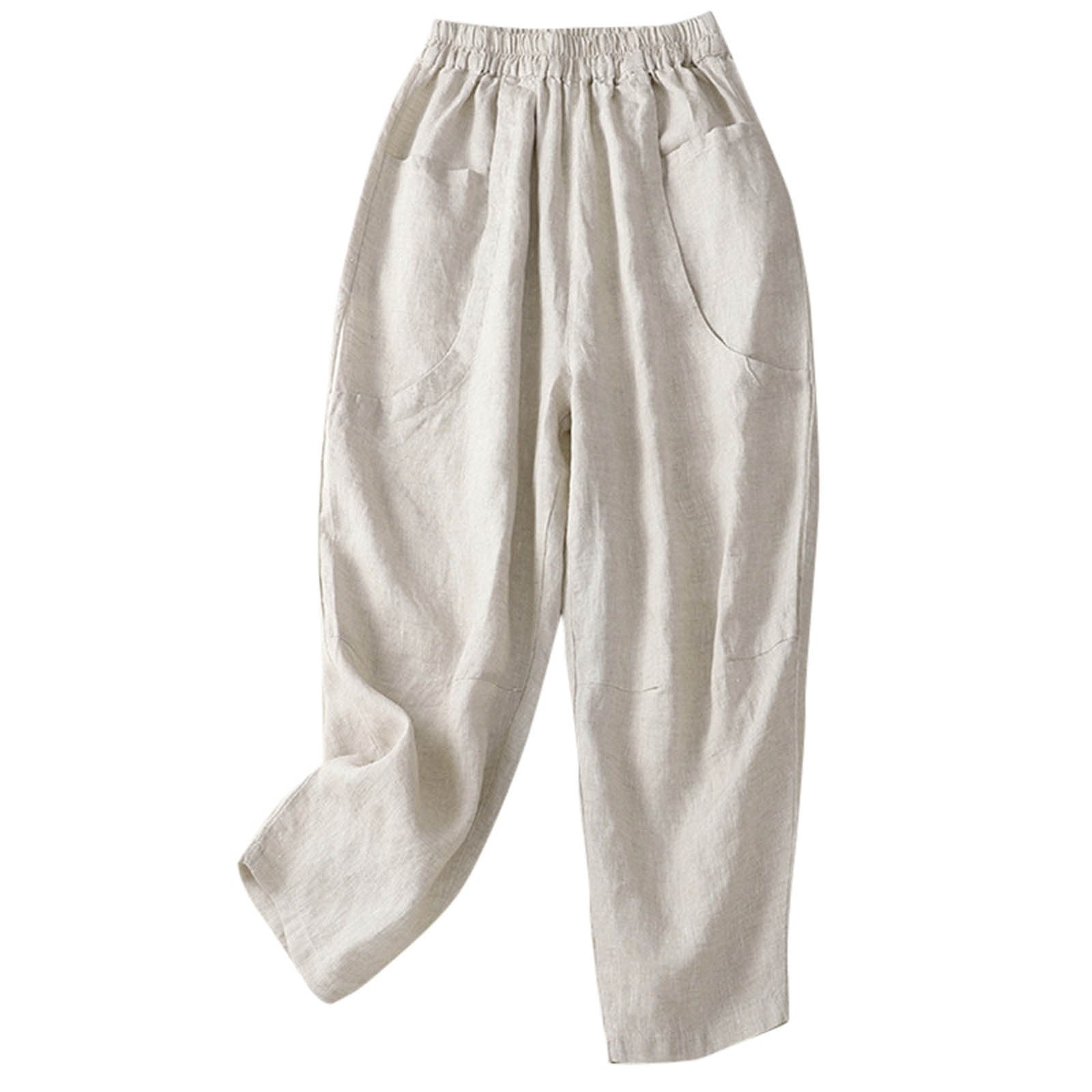 Ramiter Sweatpants Women Women's High Elastic Waist Wide Leg Paper Bag ...