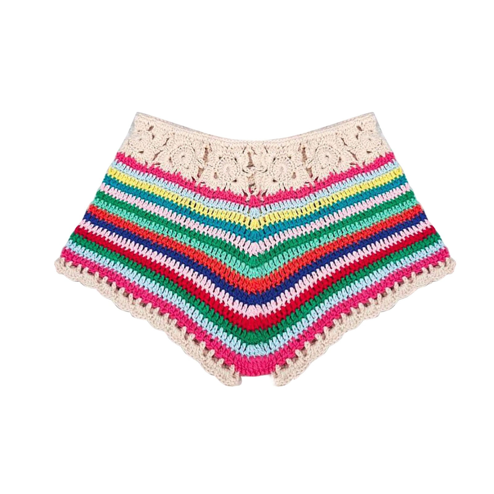 Ramiter Swim Shorts Women Bottom For Women Swimsuit Mid Rise High Cut Hot Pink Banded Bathing