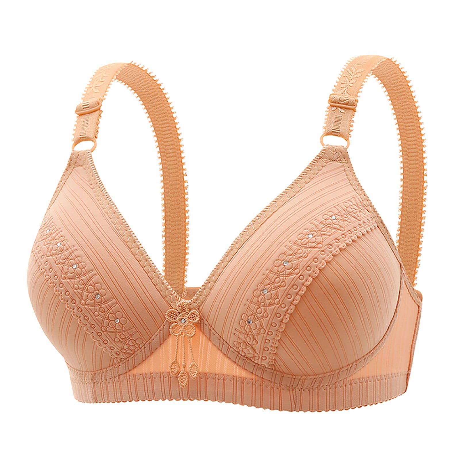 Ramiter Women'S Lingerie Bra UnderwearNylonSolid Color Wireless ...