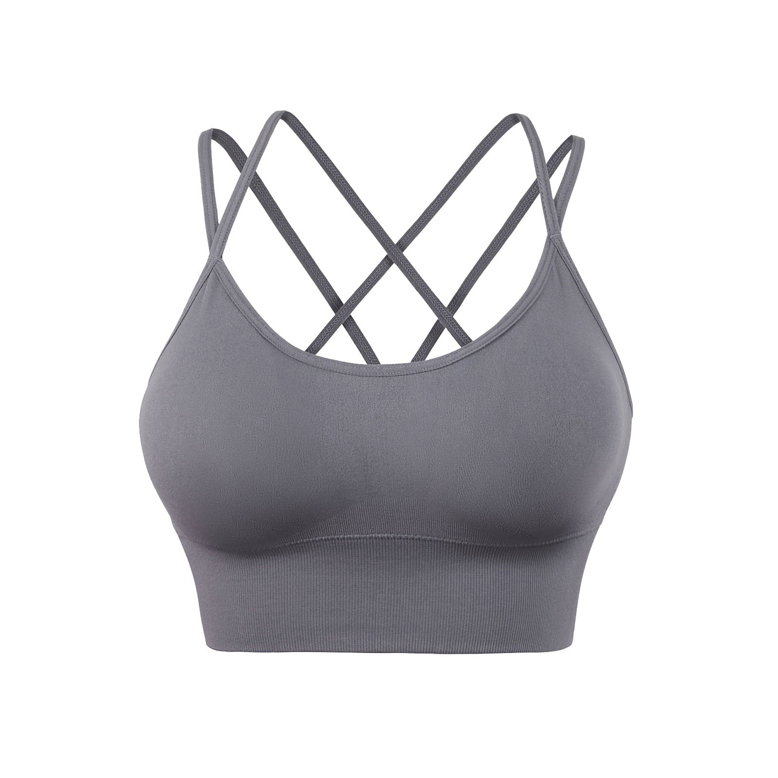 Ramiter Lingerie for Women Seamless Sports Bra Wirefree Yoga Bra With ...