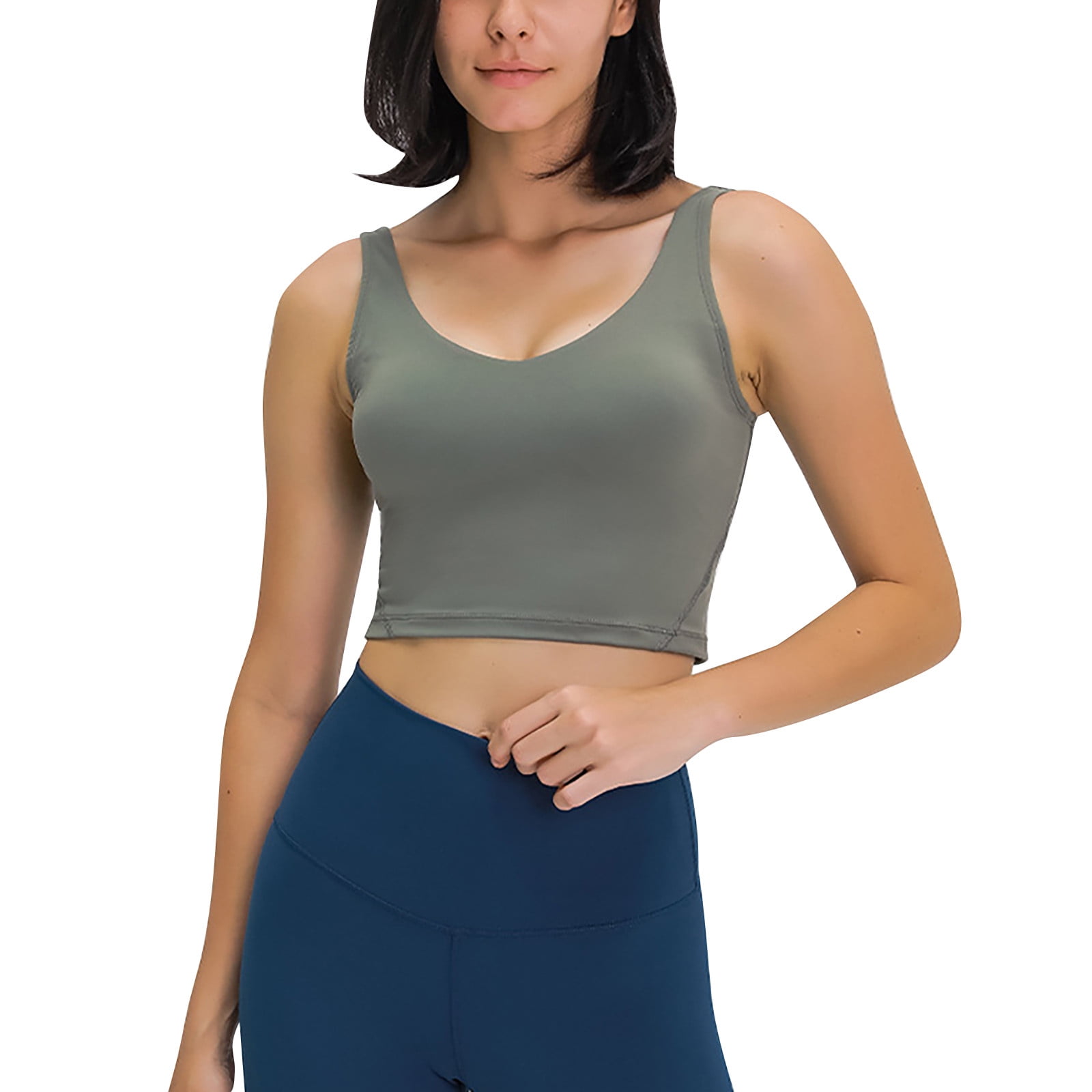 Ramiter Lingerie for Women Women's Sports Bra, Seamless Wirefree Zipper ...