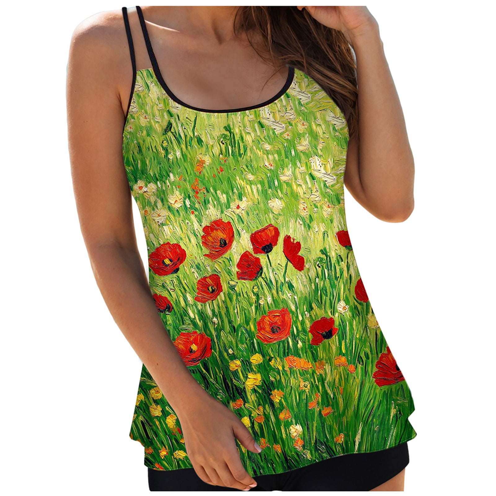 Ramiter Women Tankini Bathing Suit Tops for Women Tankini Tops Only ...