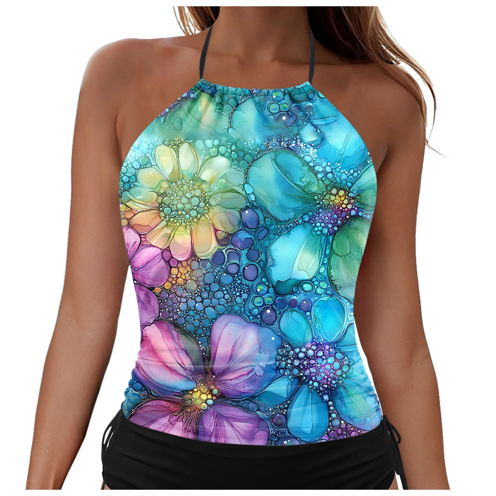 Ramiter Women Tankini Bathing Suit Tops for Women Tankini Tops Only ...
