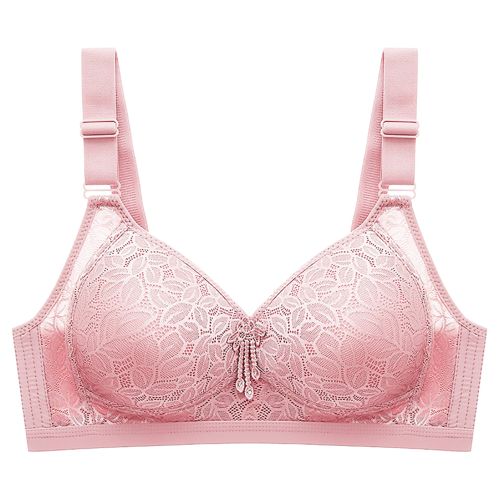 Ramiter Womens Lingerie Bra UnderwearNylonSolid Color Wireless ...