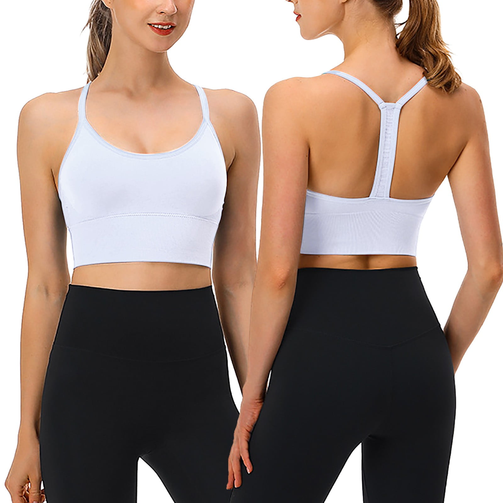 Ramiter Womens Lingeries High Impact Seamless Sports Bra for Women Yoga Bra Crop Tops Workout ...