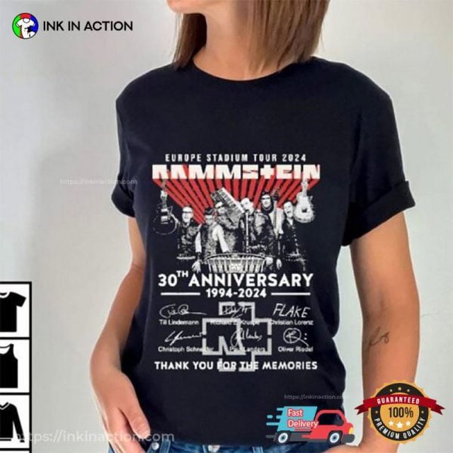 Rammstein 30th Anniversary Europe Stadium Tour 2024 T-shirt - Walmart.com