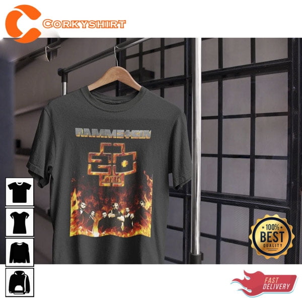 Rammstein World Tour 2023 28th Anniversary 1994-2023 Signatures T-shirt ...