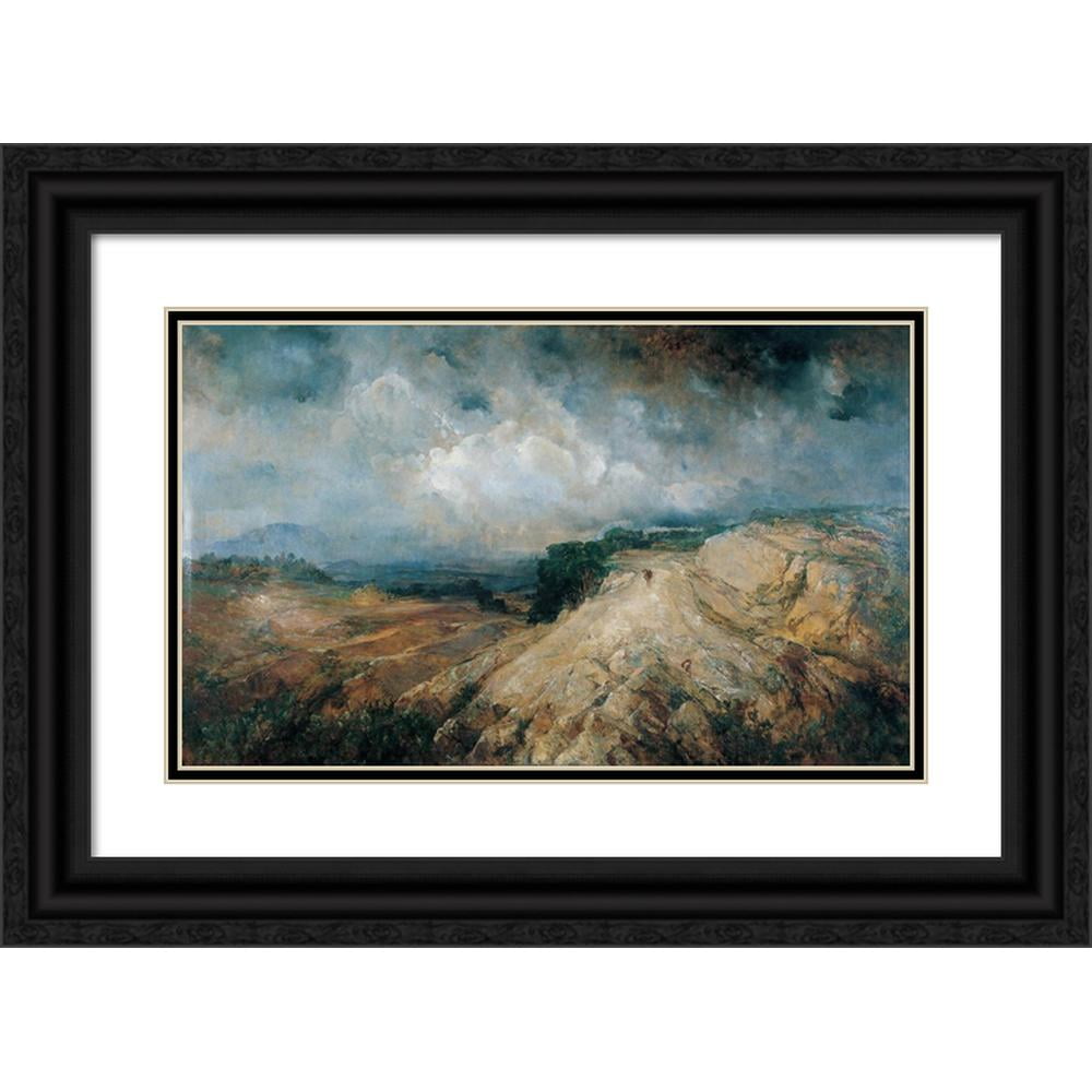 Ramon Martí i Alsina 18x12 Black Ornate Wood Framed Double Matted ...