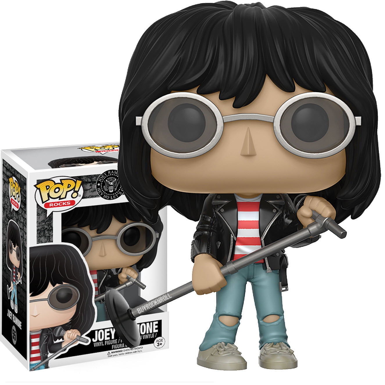 Ramones Collectible 2017 Funko POP! Rocks Joey Ramone Figure #55 in ...