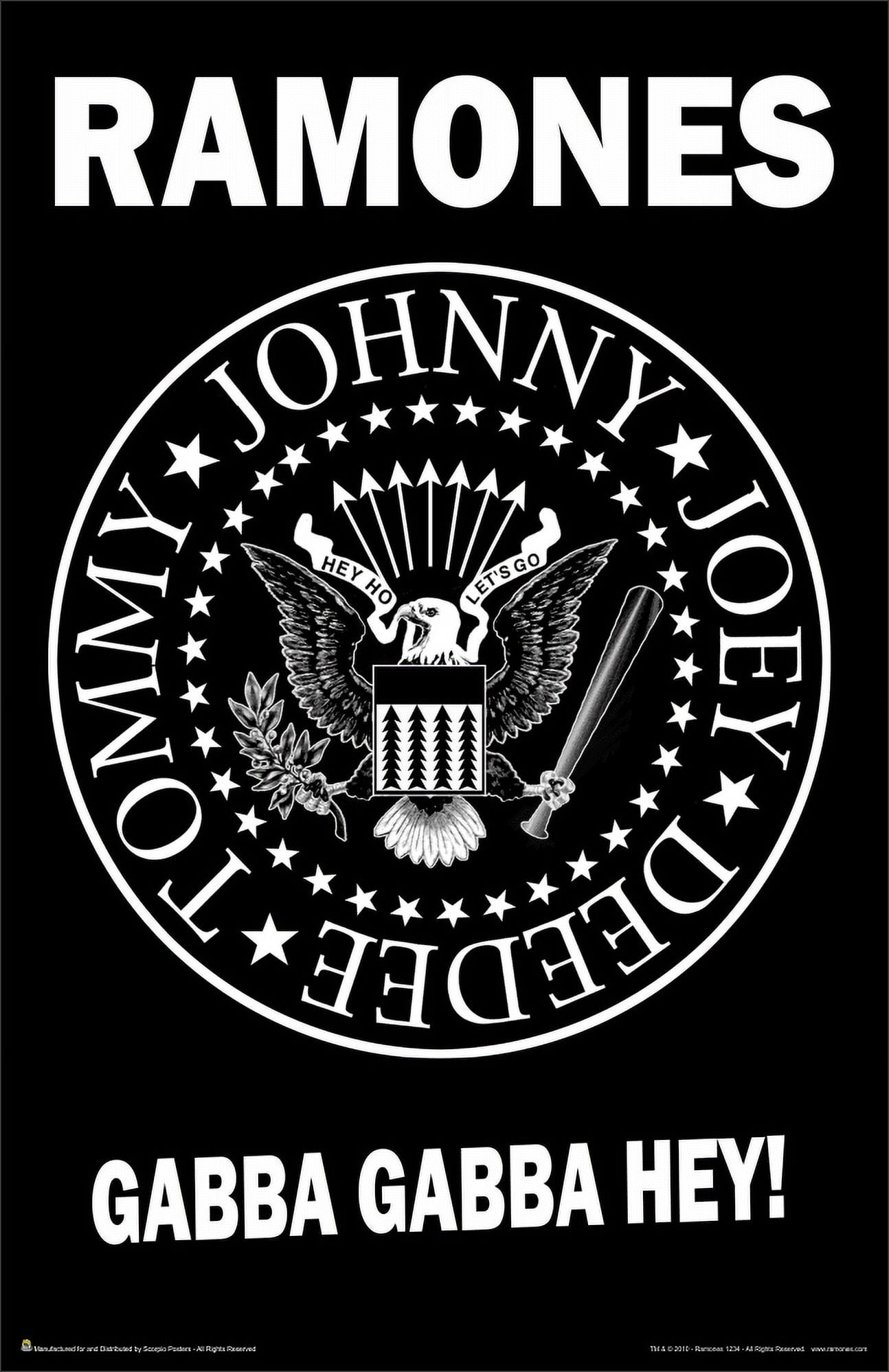 Ramones Gabba Gabba Hey Music Mini Poster - Laminated 11.5" x 17.5 ...