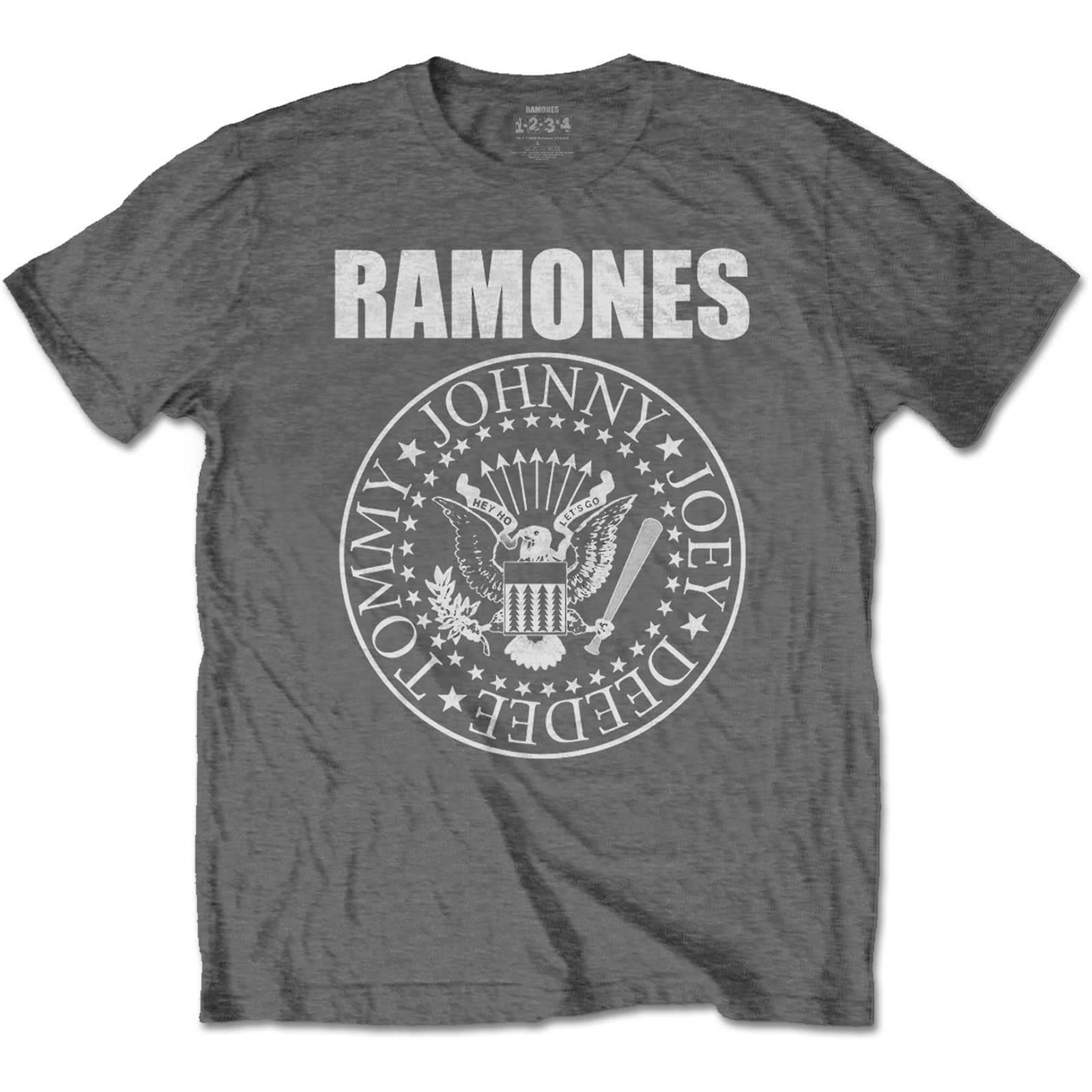 Ramones Kids T Shirt Presidential Seal new Official Charcoal Grey (Ages ...