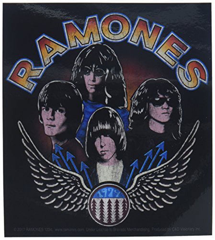 Ramones Wings, Officially Licensed Original Artwork - 4" x 4.5 ...