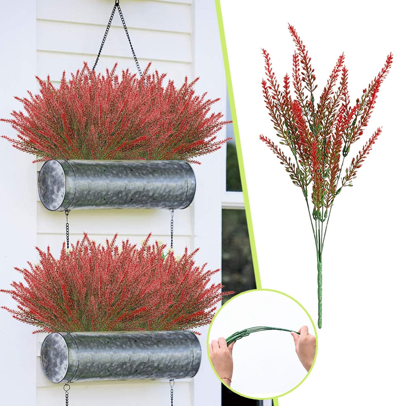 Ramos De Rosas Artificiales, Front Porch Decorations Outdoor, Silk ...