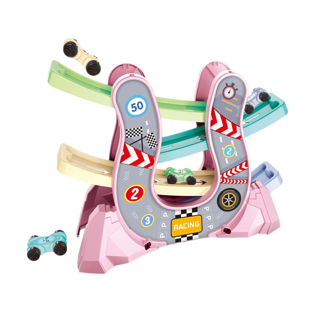Ramp Racer with 4 Cars Ladder Sliding Slide Car Toys Baby Early ...