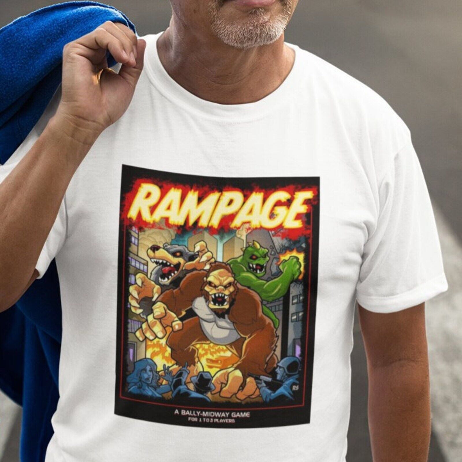 Rampage - 80's Special Edition Tshirt - Great Gift for Retro Video Game ...