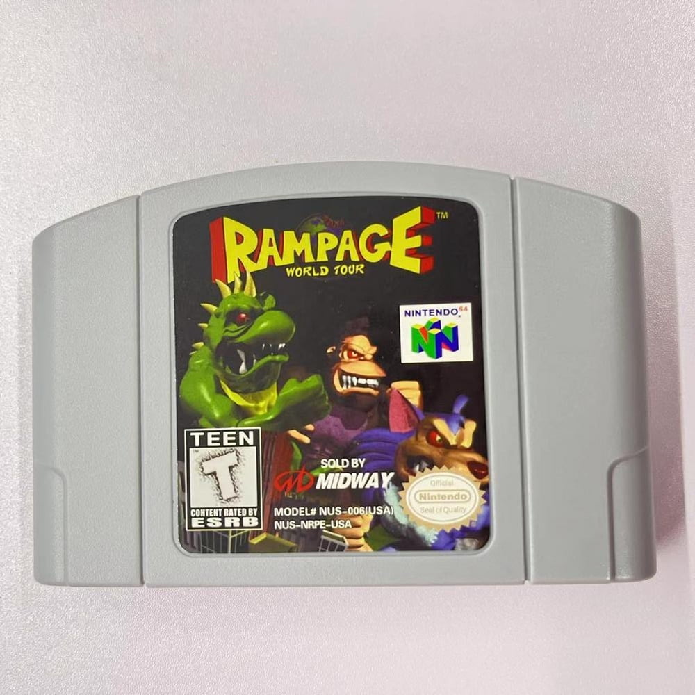 Rampage World Tour Video Game Cartridge for Nintendo N64 Console US ...