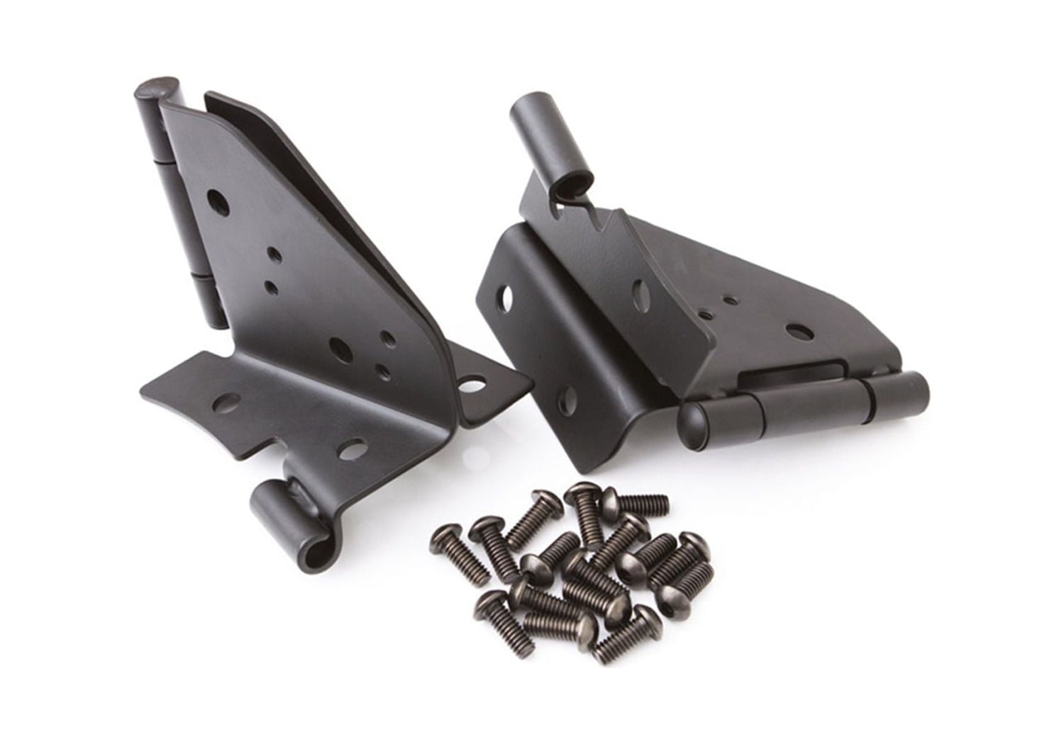 Rampage by RealTruck 7603 Windshield Hinge Black Pair, CJ5/CJ7/Wrangler ...