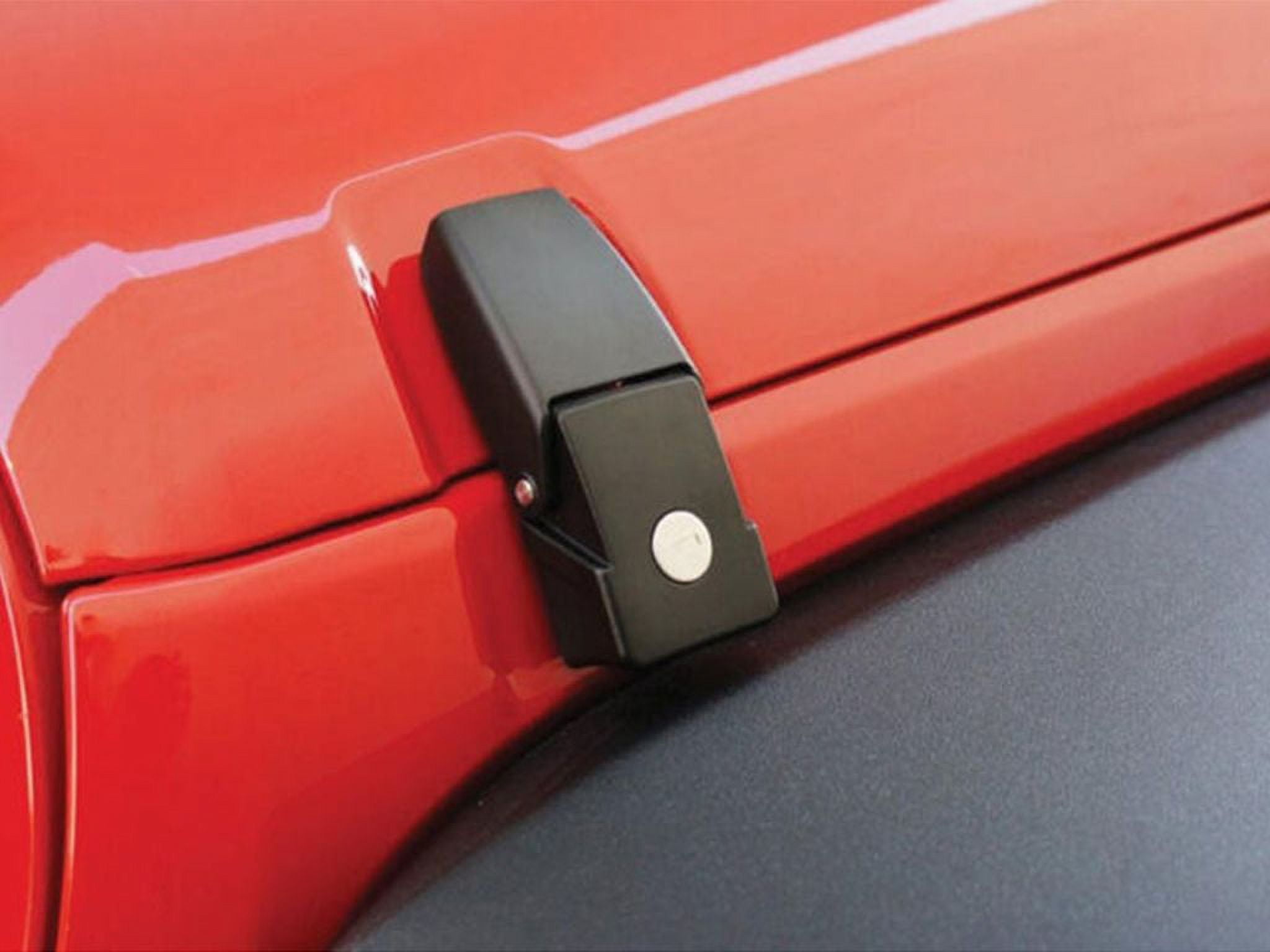 Rampage by RealTruck Locking Hood Catches for Jeep Wrangler JL | Black ...