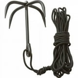 Rampant Grappling Hook with Rope - Collapsible Steel Hook, Rugged Nylon ...
