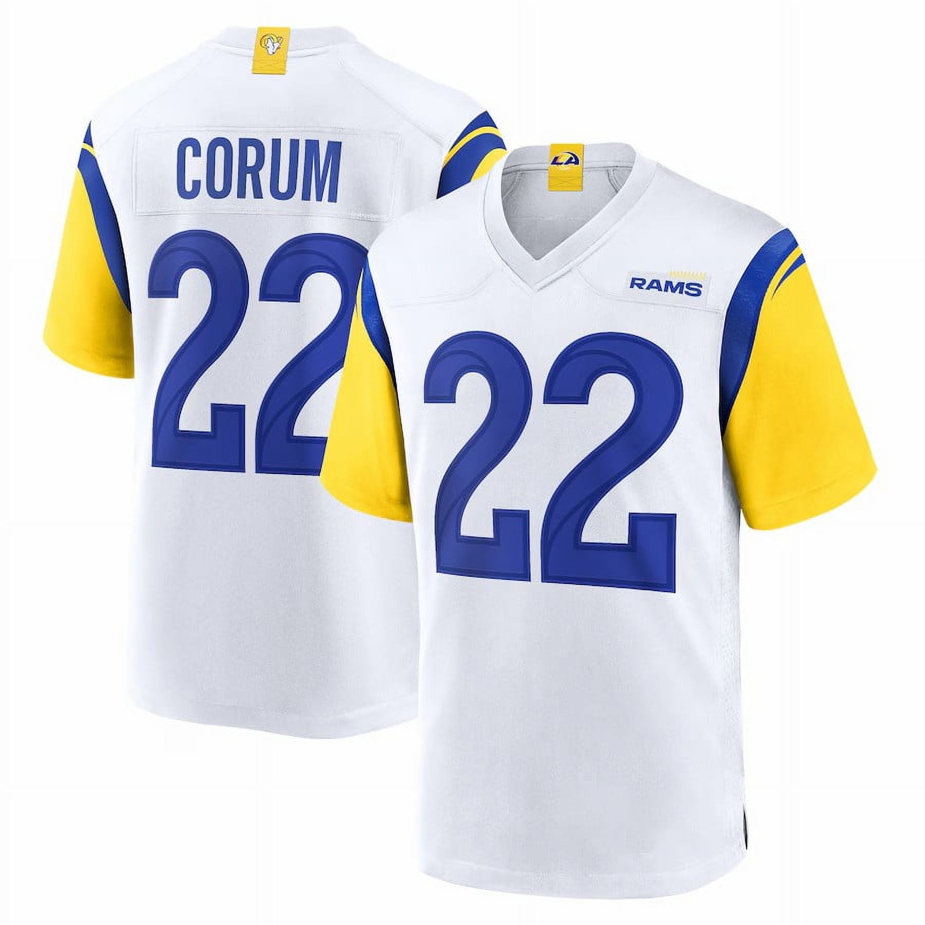 Rams Blake Corum#22 Jersey American Football Player Jerseys Classic ...