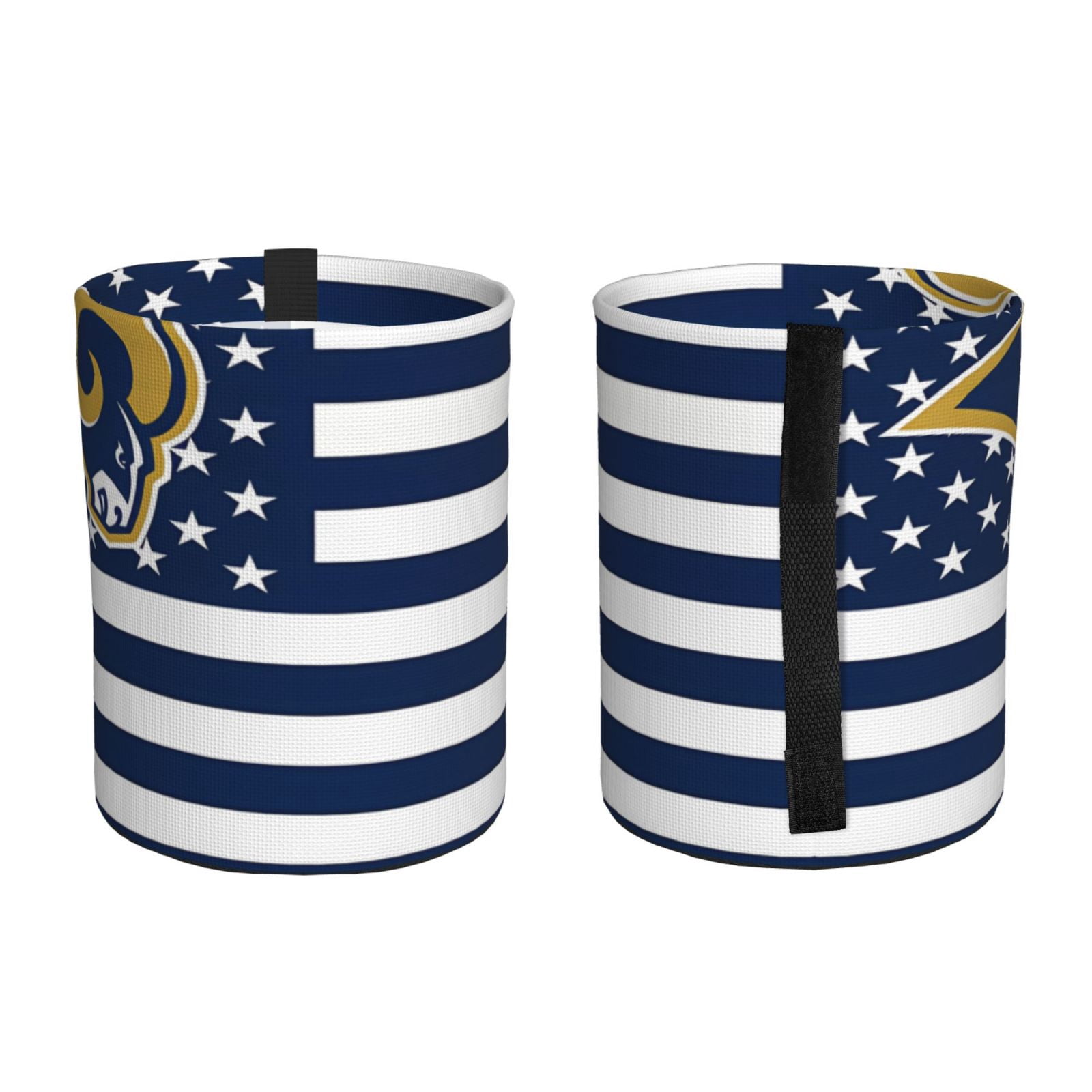 Rams Car trash can with webbing, easy to install with Velcro, can hang ...