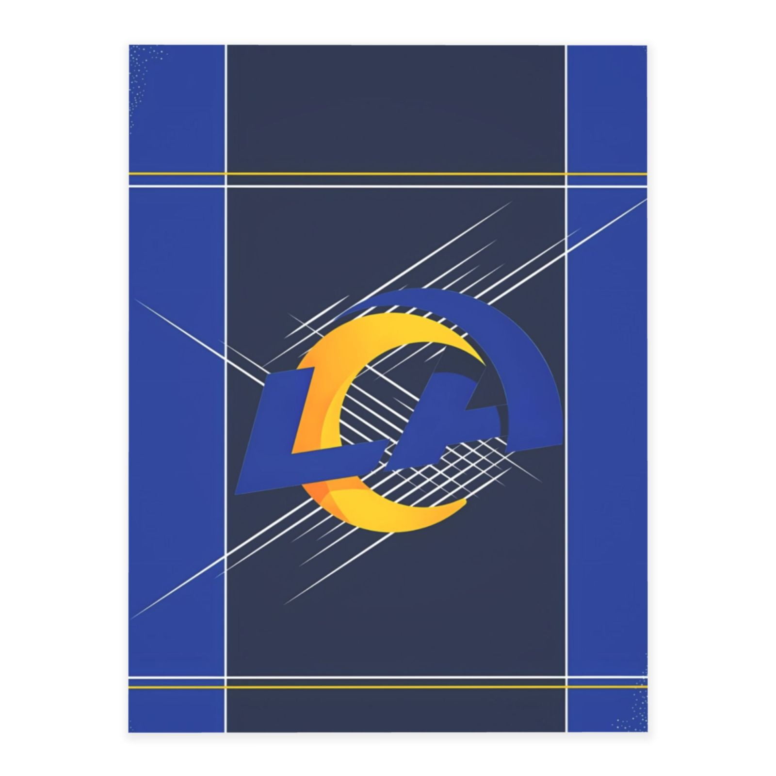 Rams Crystal Sticker Football Team Stickers Fans DIY Gift Decorative ...