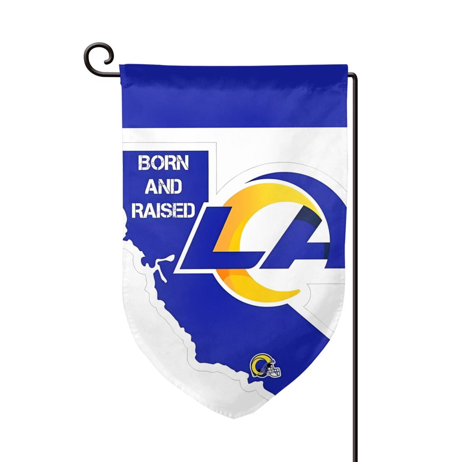 Rams Football Fans Double Sided Garden Banner flags Sharp Corner Fillet ...