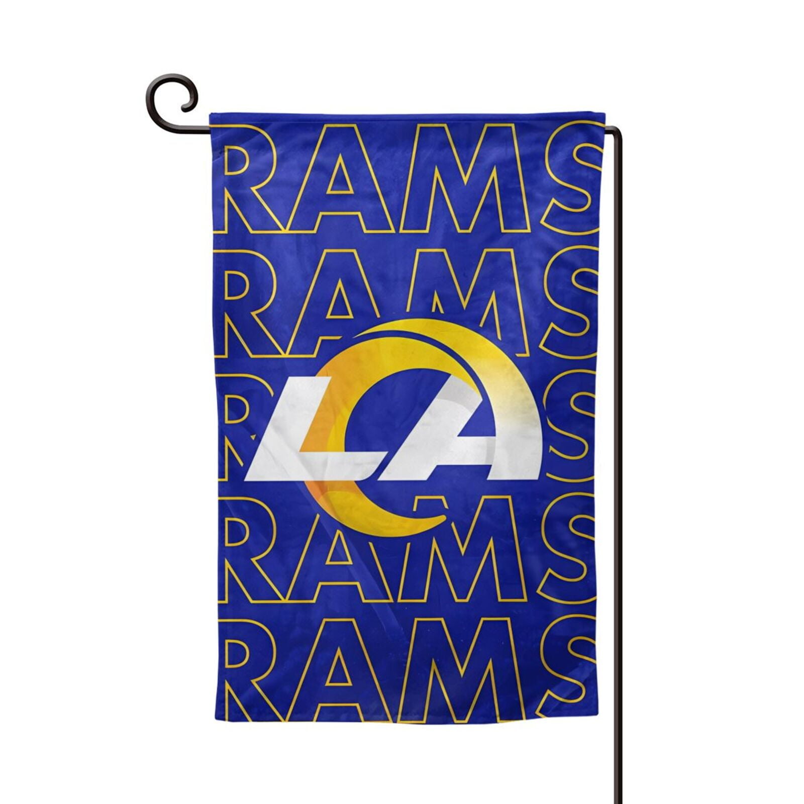Rams Football Fans Double Sided Garden Banner flags Sharp Corner Fillet ...