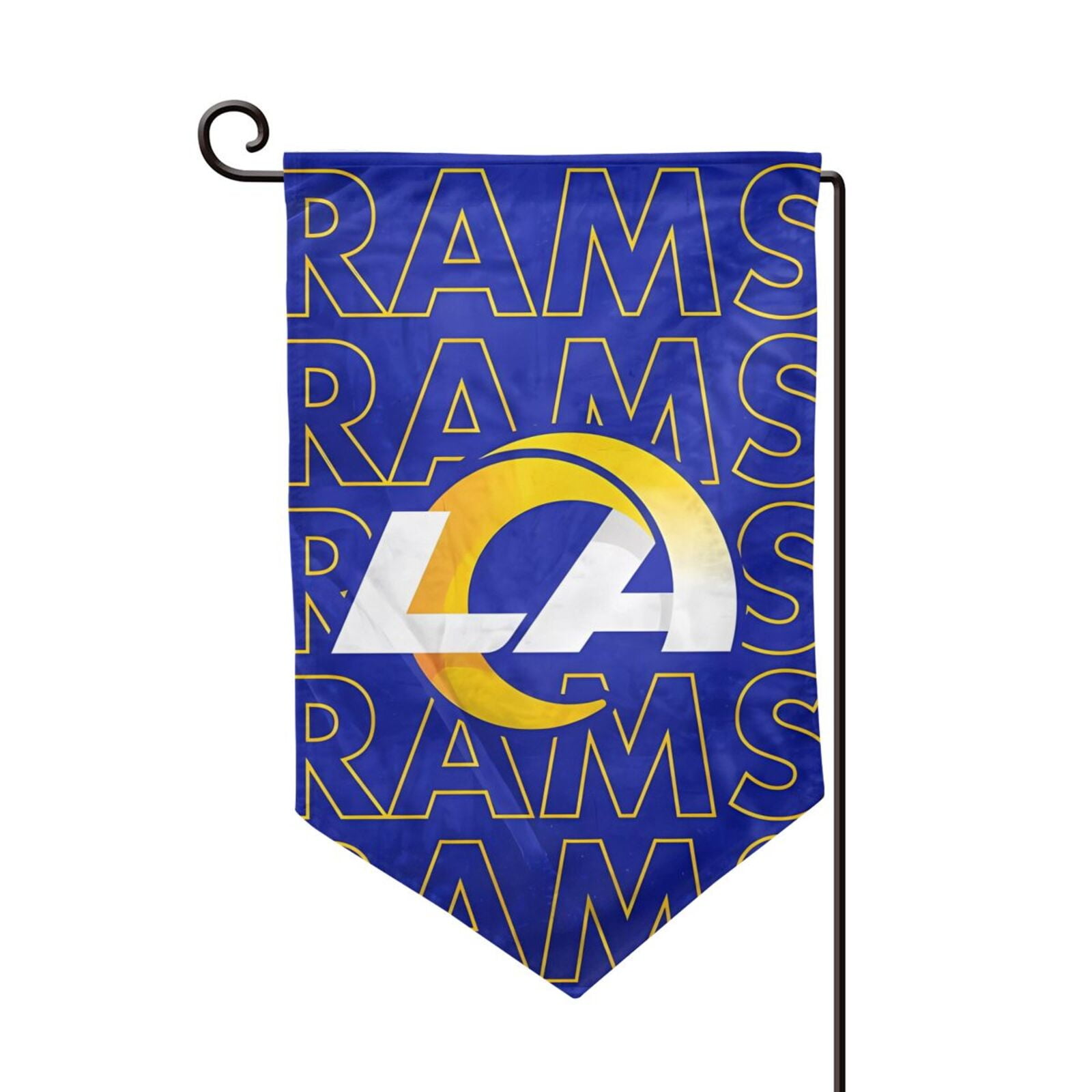 Rams Football Fans Double Sided Garden Banner flags Sharp Corner Fillet ...