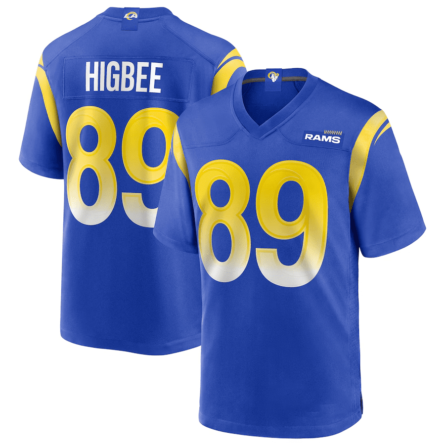 Rams Football Shirt Tyler Higbee#89 Team Name Number Fans Gift Adult ...