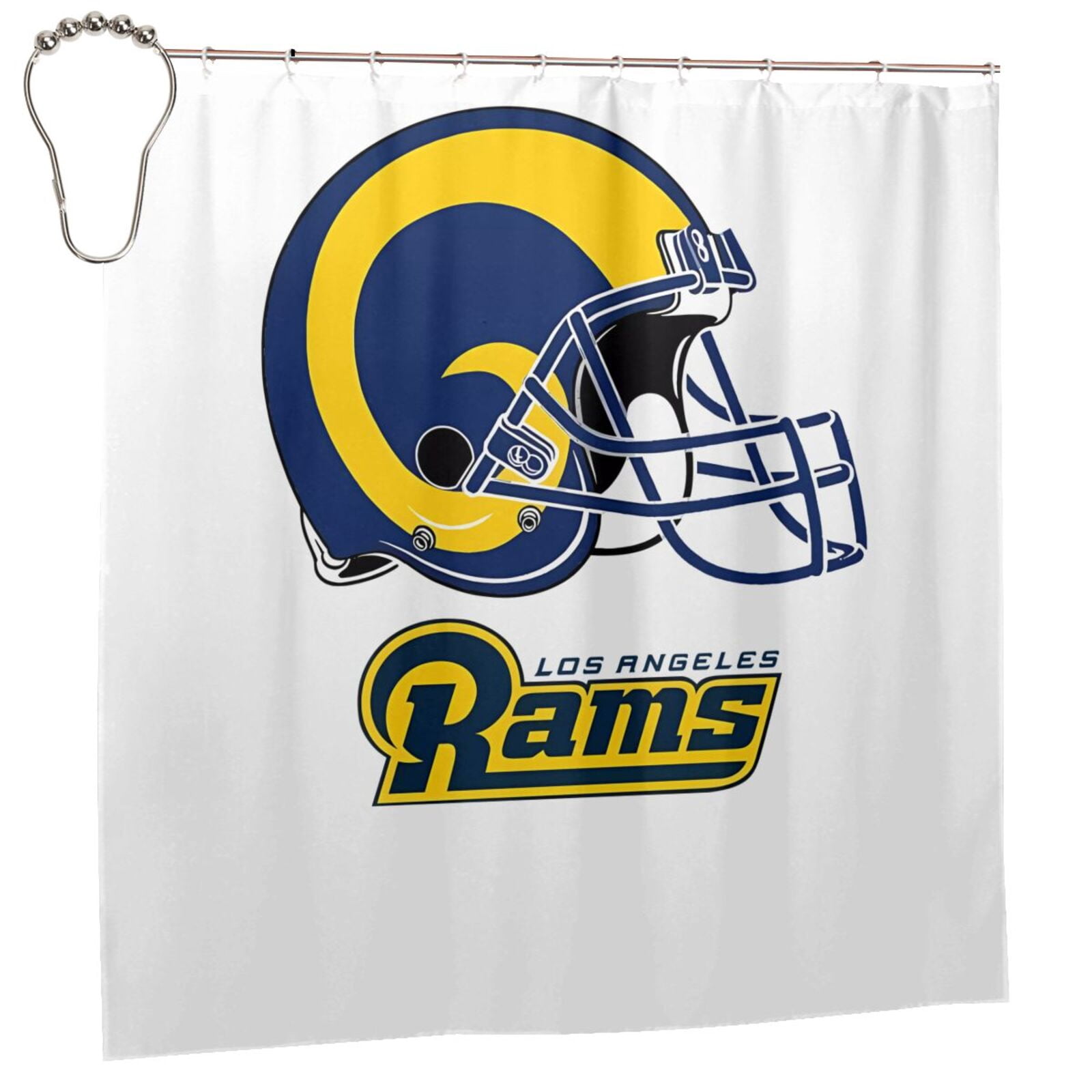 Rams Football Team Bathroom Shower Curtain 72x72 Inch Waterproof, High ...