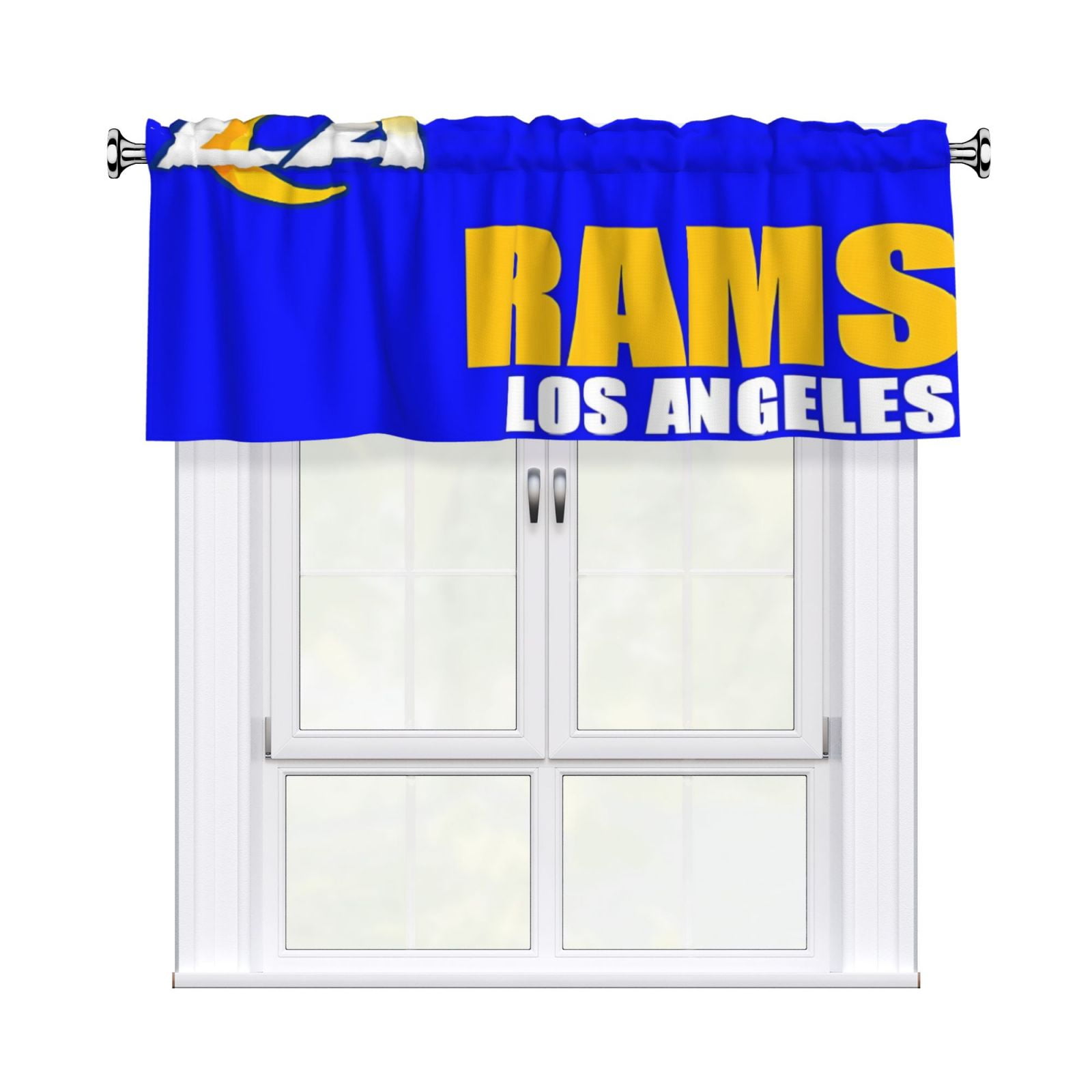 Rams Football Team Blackout Valance Curtains 54x18 inches, Decorative ...