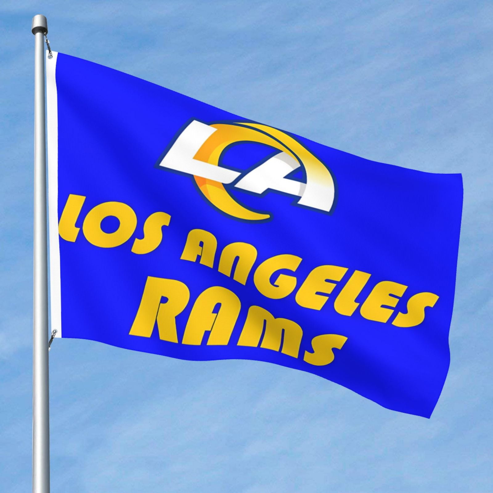 Rams Football Team Double-Sided Flag 5x8ft, Garden Hanging Flag, Game ...