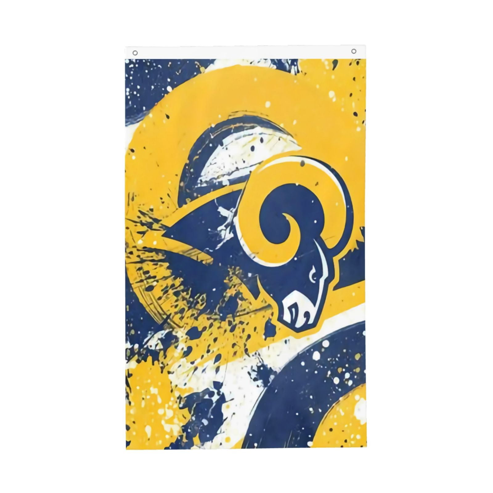 Rams Football Team Double Sided Support Flag 3x5ft Flag, Personalized ...