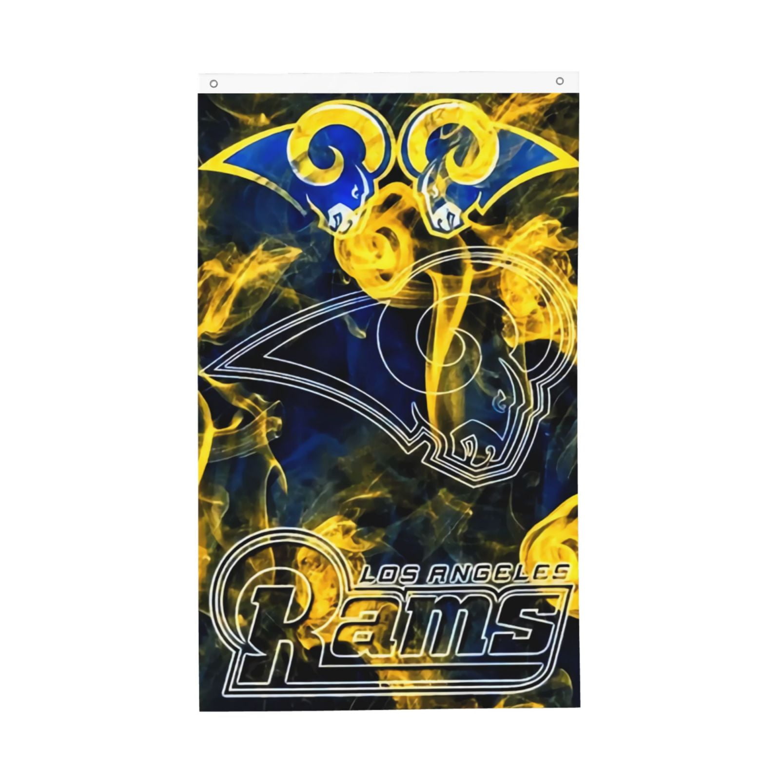 Rams Football Team Double Sided Support Flag 3x5ft Flag, Personalized ...