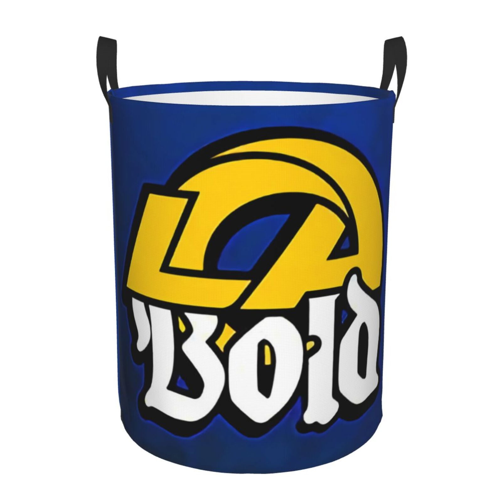 Rams Football Team Theme Round Laundry Basket with Handle, Fan Living ...