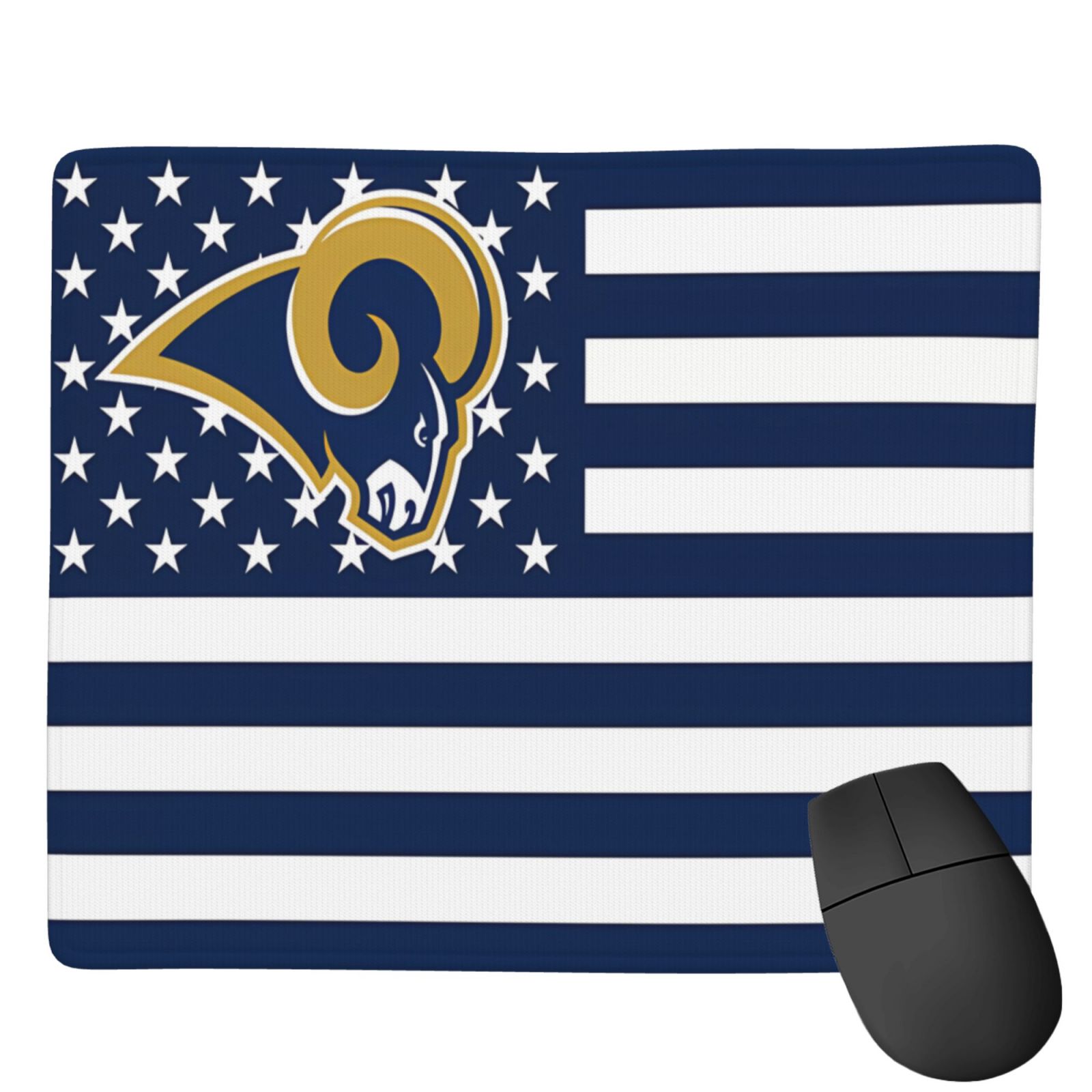Rams Football Theme Mouse Pad 7x9 Inch - Non-slip Rubber Bottom ...