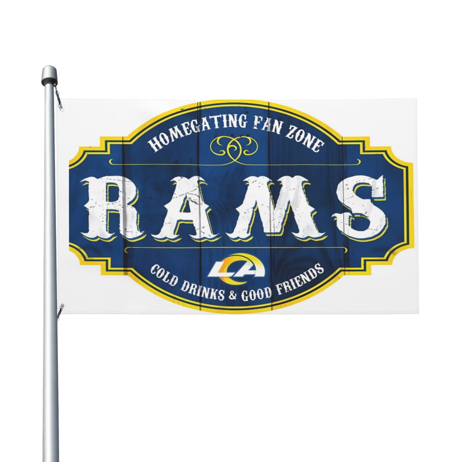 Rams Football team double-sided flag 3x5FT, garden hanging flag, game ...