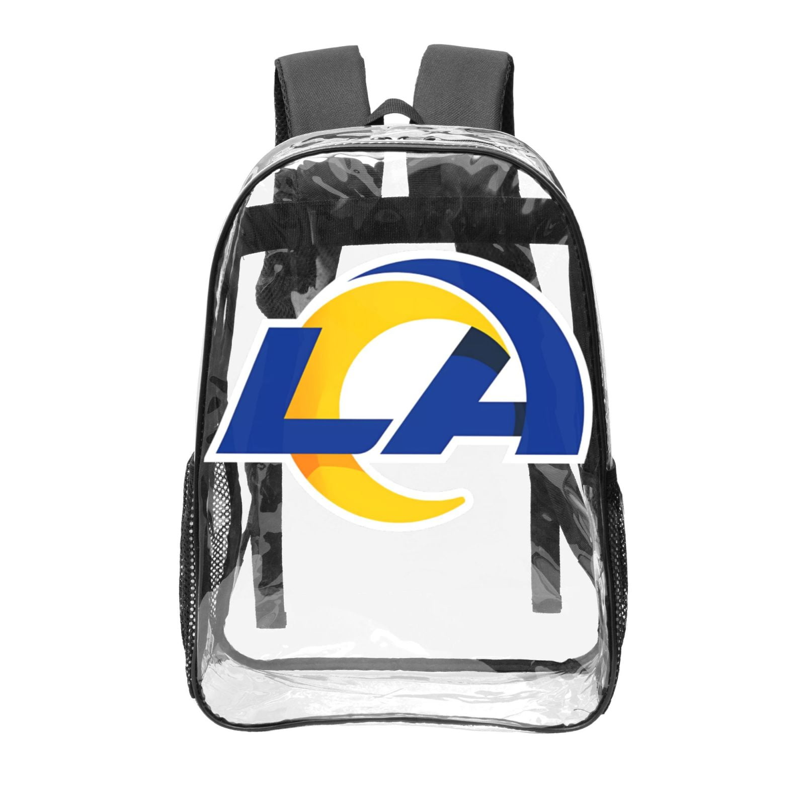 Rams Large Clear School Bookbag with Padded Straps - Heavy Duty PVC ...