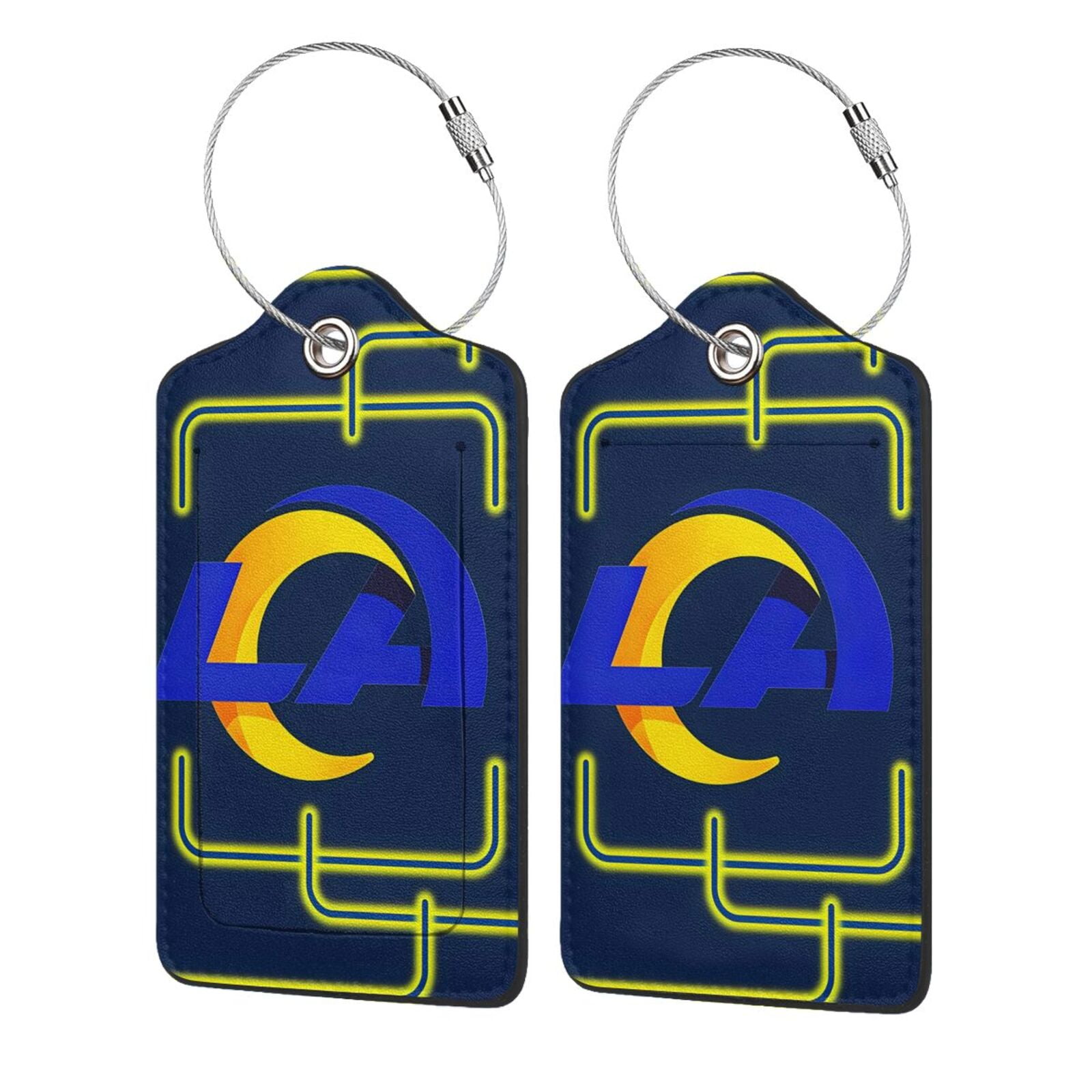 Rams Leather Luggage Tag Leather Suitcase Baggage Tags Luggage Tag ...