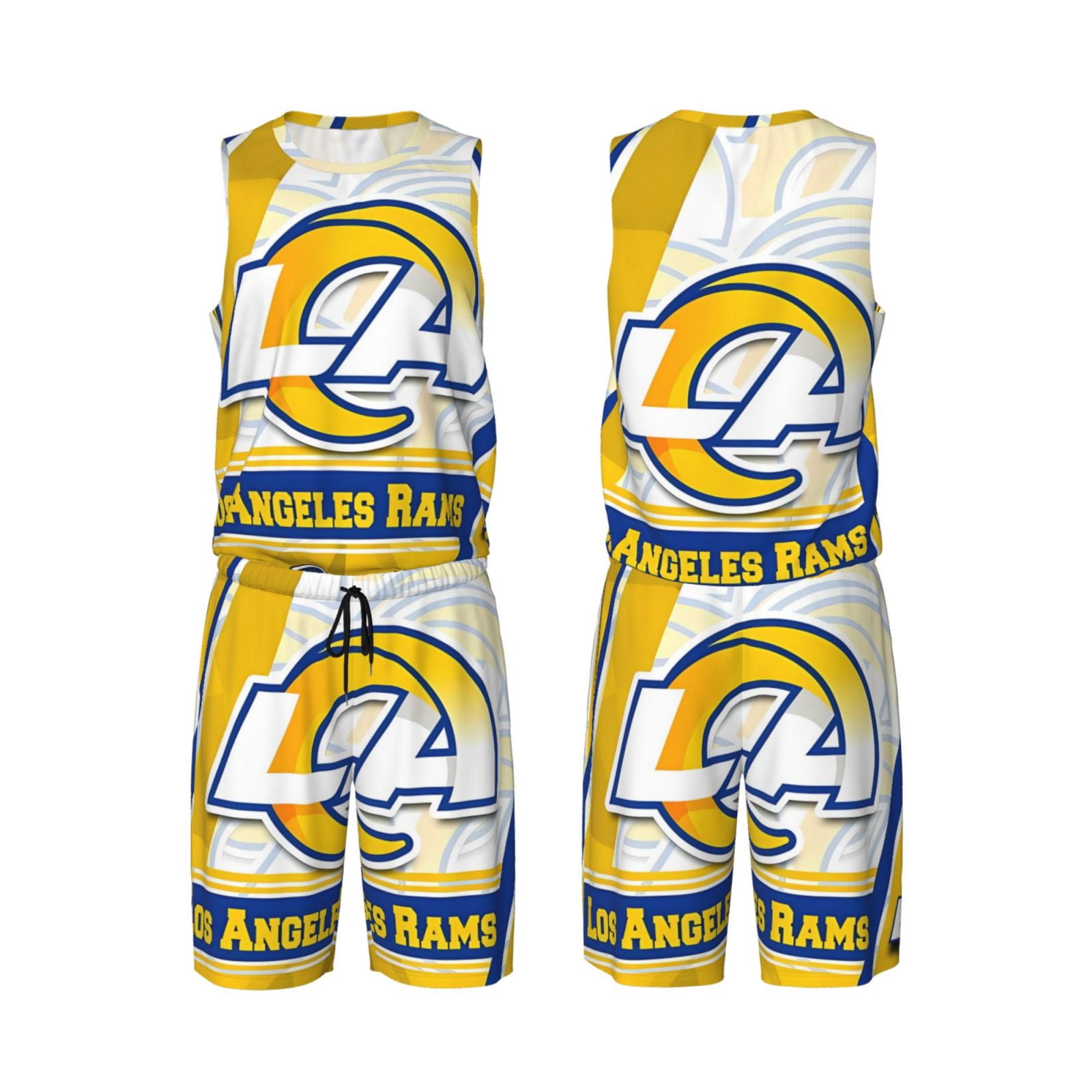 Rams Men’s Basketball Uniform Set Men Basketball Jersey and Shorts ...