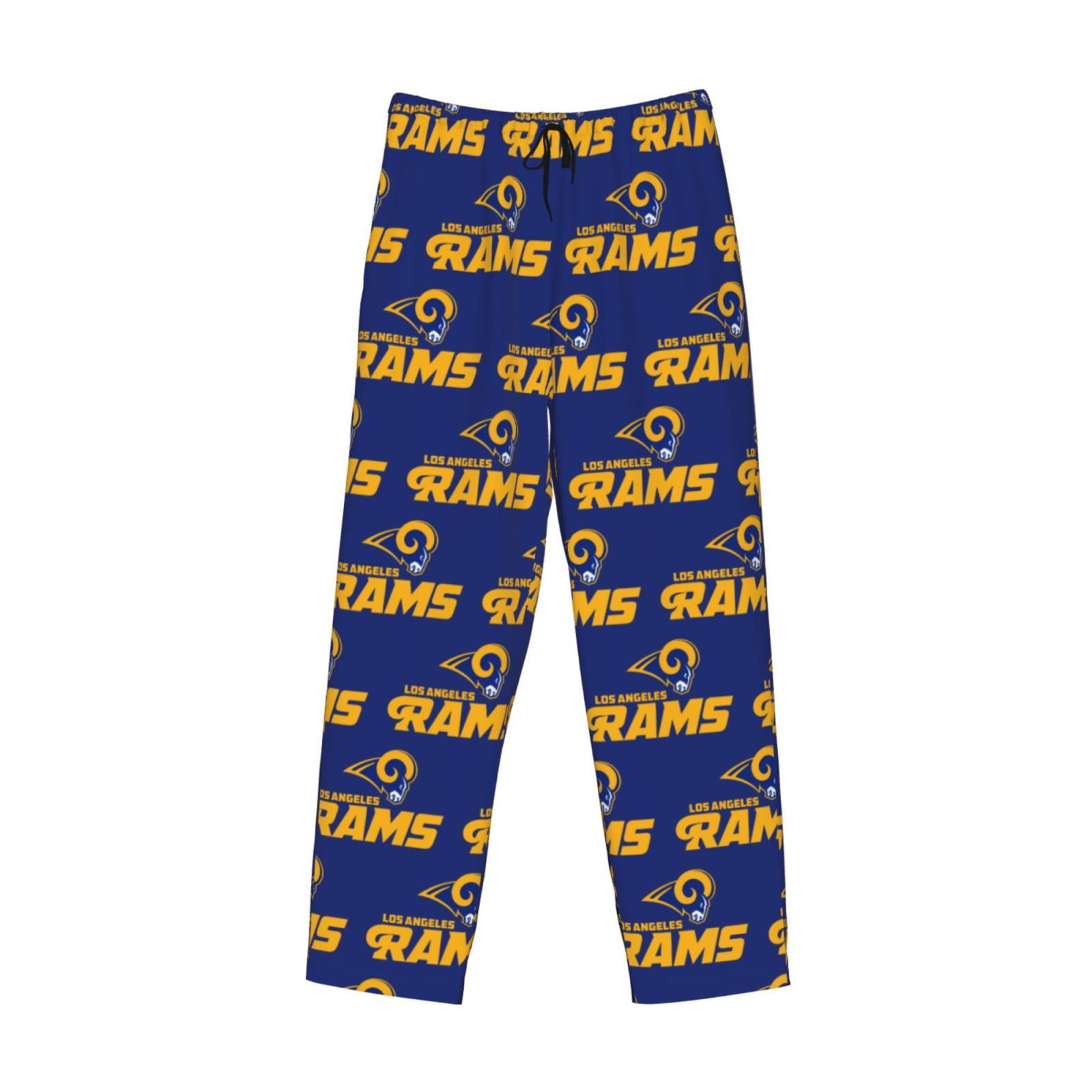 Rams Men's Football Team Print Long Pajama Pants with Side Pockets ...