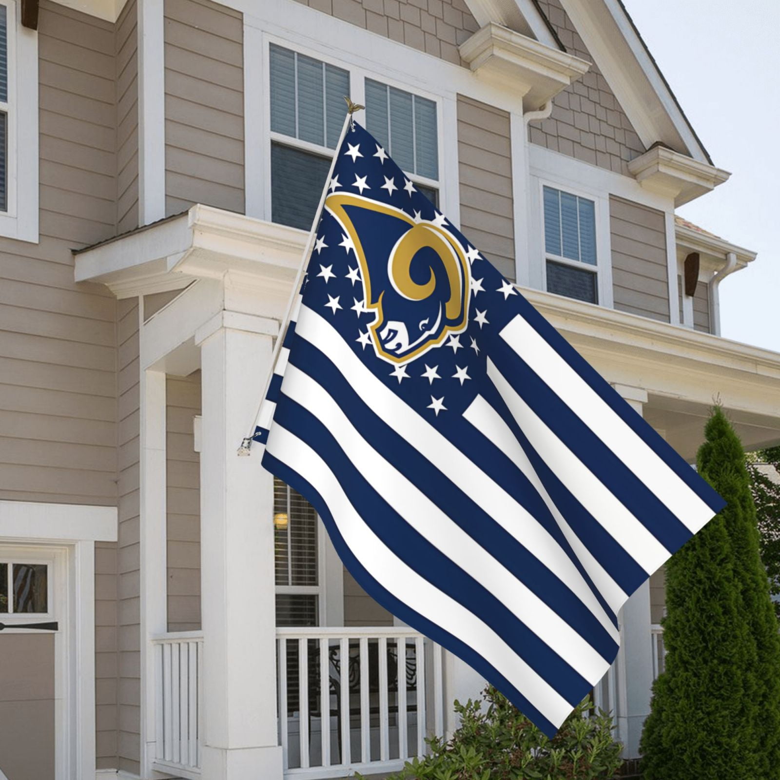 Rams Outdoor Decorative Flags Printed with Football Team Logo Support ...